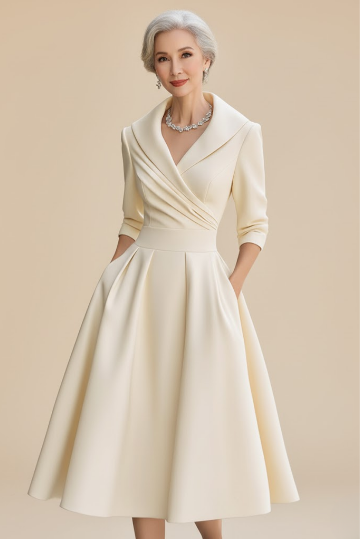 Eliana | Satin Midi Dress – Carter-Monroe